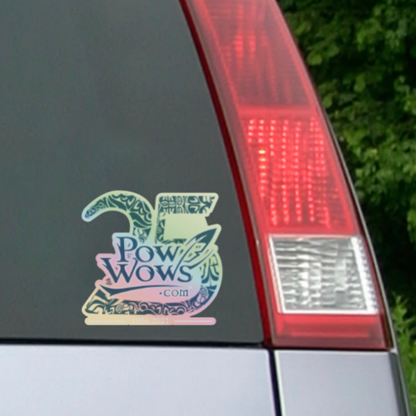 25th Anniversary Holographic Sticker – Pow Wow Nation Shop