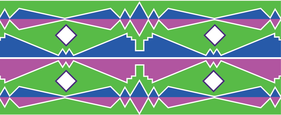 Ribbonwork Sticker - Green – Pow Wow Nation Shop